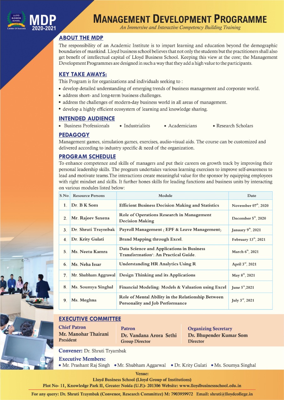 Top Business School in Noida| Best MBA College| Lloyd Business School