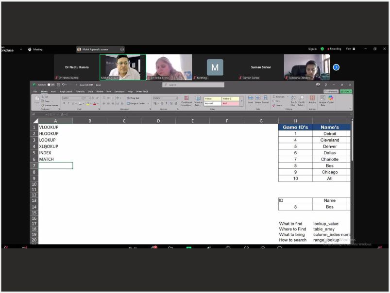 FDP on Power of Excel using AI